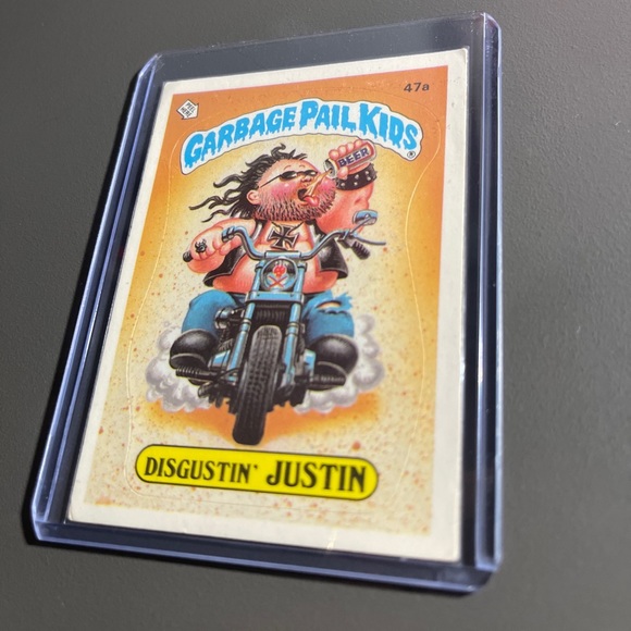 Topps | Other | Vintage Gpk Sticker Card 47a Disgustin Justin | Poshmark